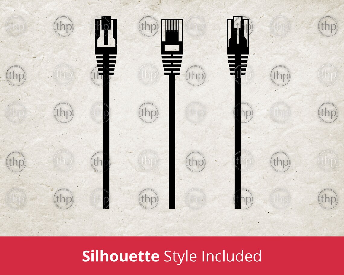 Internet SVG Ethernet Svg Network Svg Cables Silhouette | Etsy