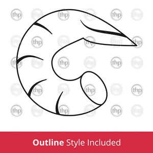 Cooked Shrimp SVG Prawn Svg Seafood Svg Shrimp Clipart | Etsy