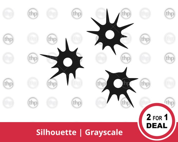 Bullet Holes SVG Gun Shots Svg Shooting Svg Holes Svg - Etsy