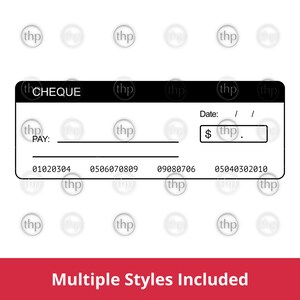 Blank Check SVG PNG - Checkbook Template, Bank Cheque, Chequebook ...