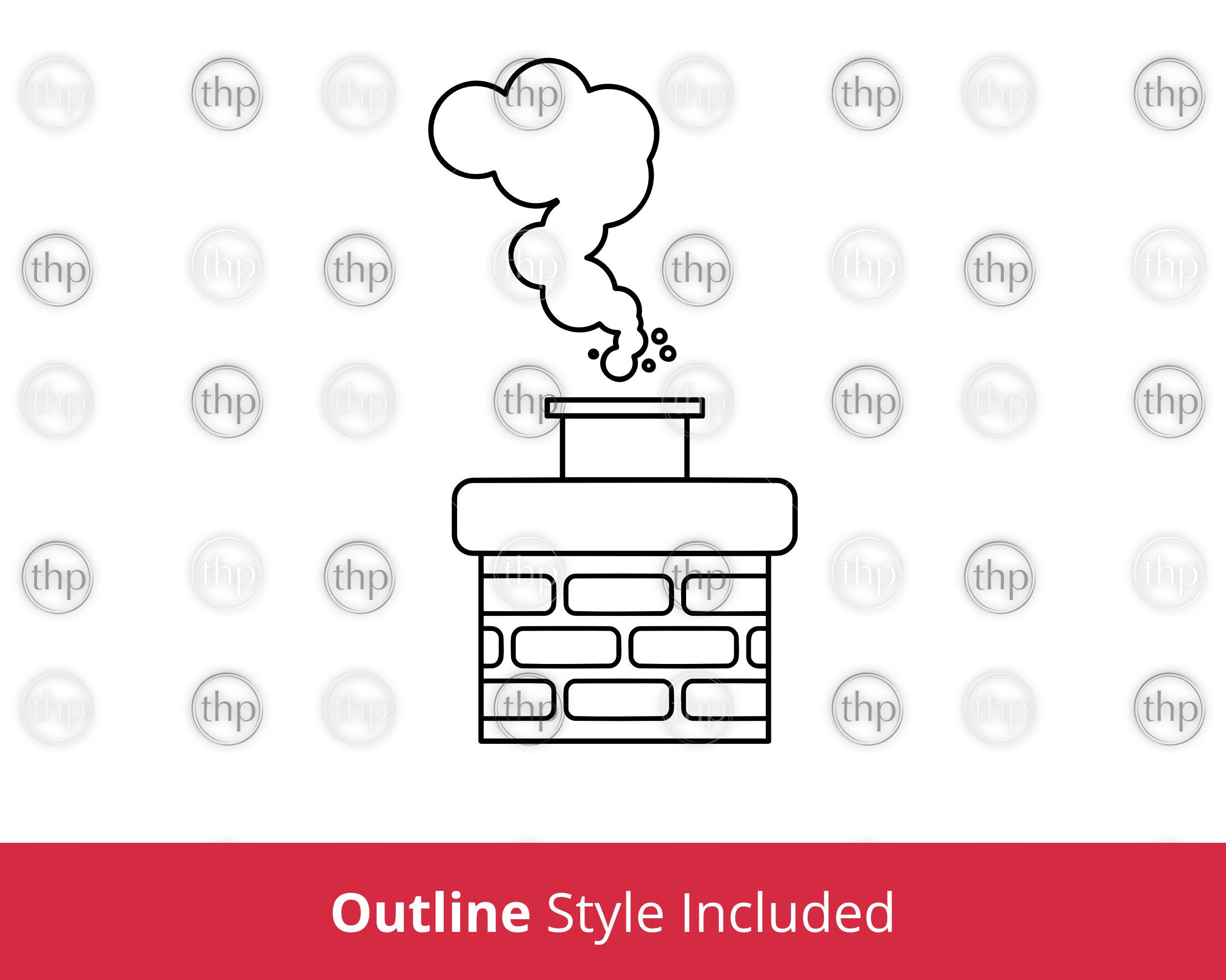 Chimney SVG Smoke Svg Smoking Chimney Svg Fireplace Svg - Etsy UK
