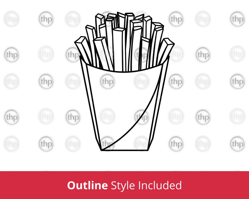 French Fries SVG - Fries Svg, Chips Svg, Fast Food Svg, French Fries ...