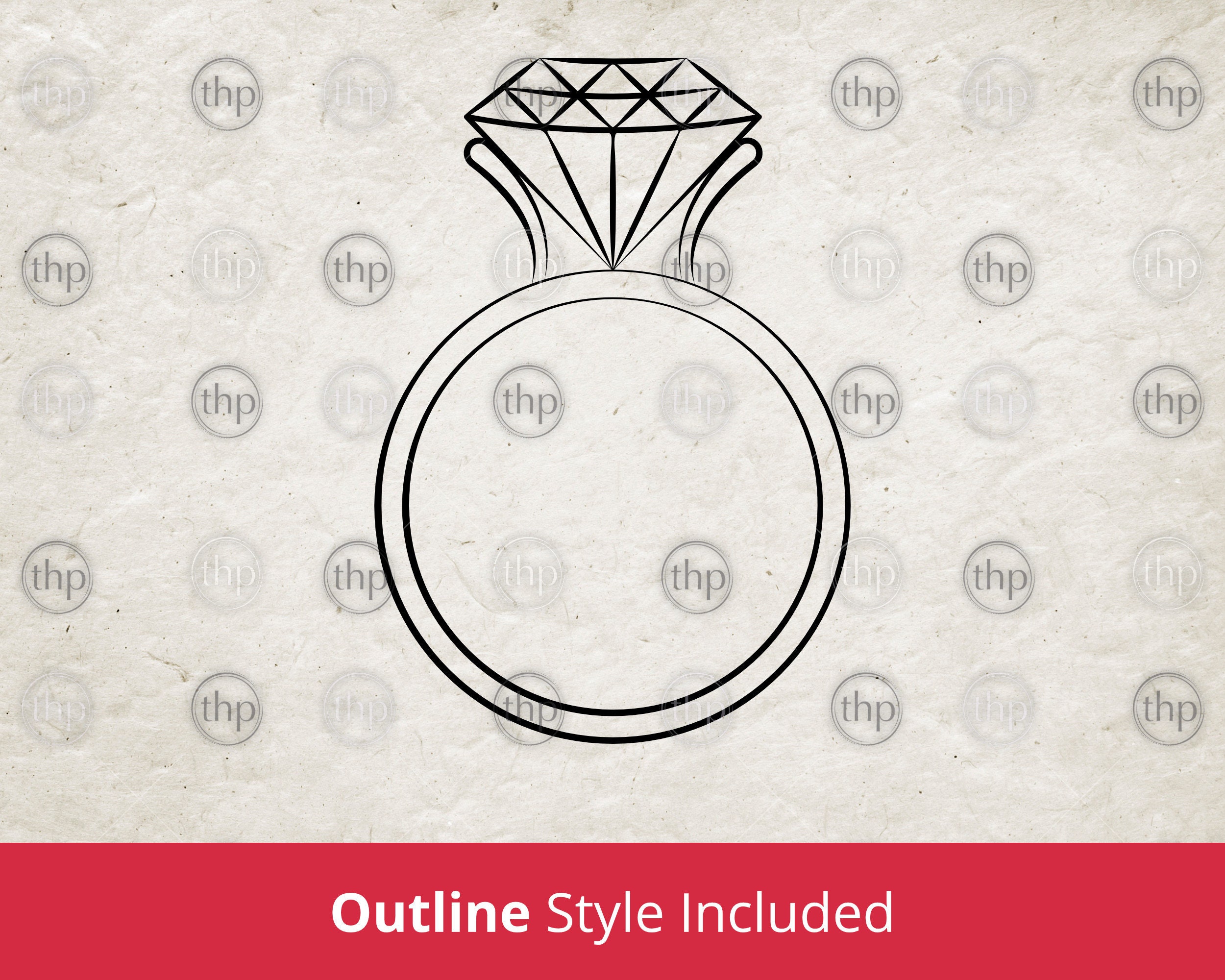 Engagement Ring SVG Wedding Ring Svg Diamond Ring Svg | Etsy