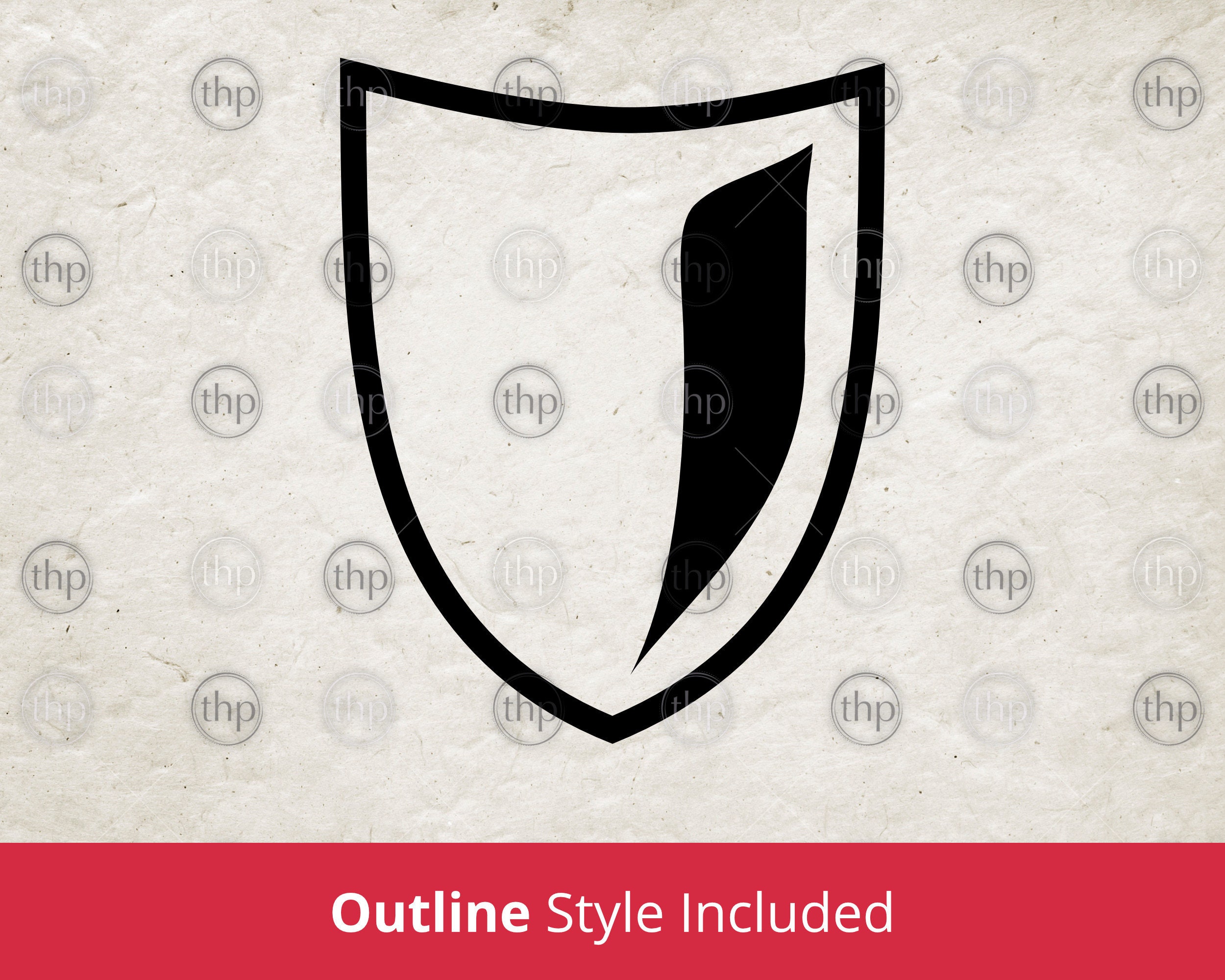 Knights Shield Outline