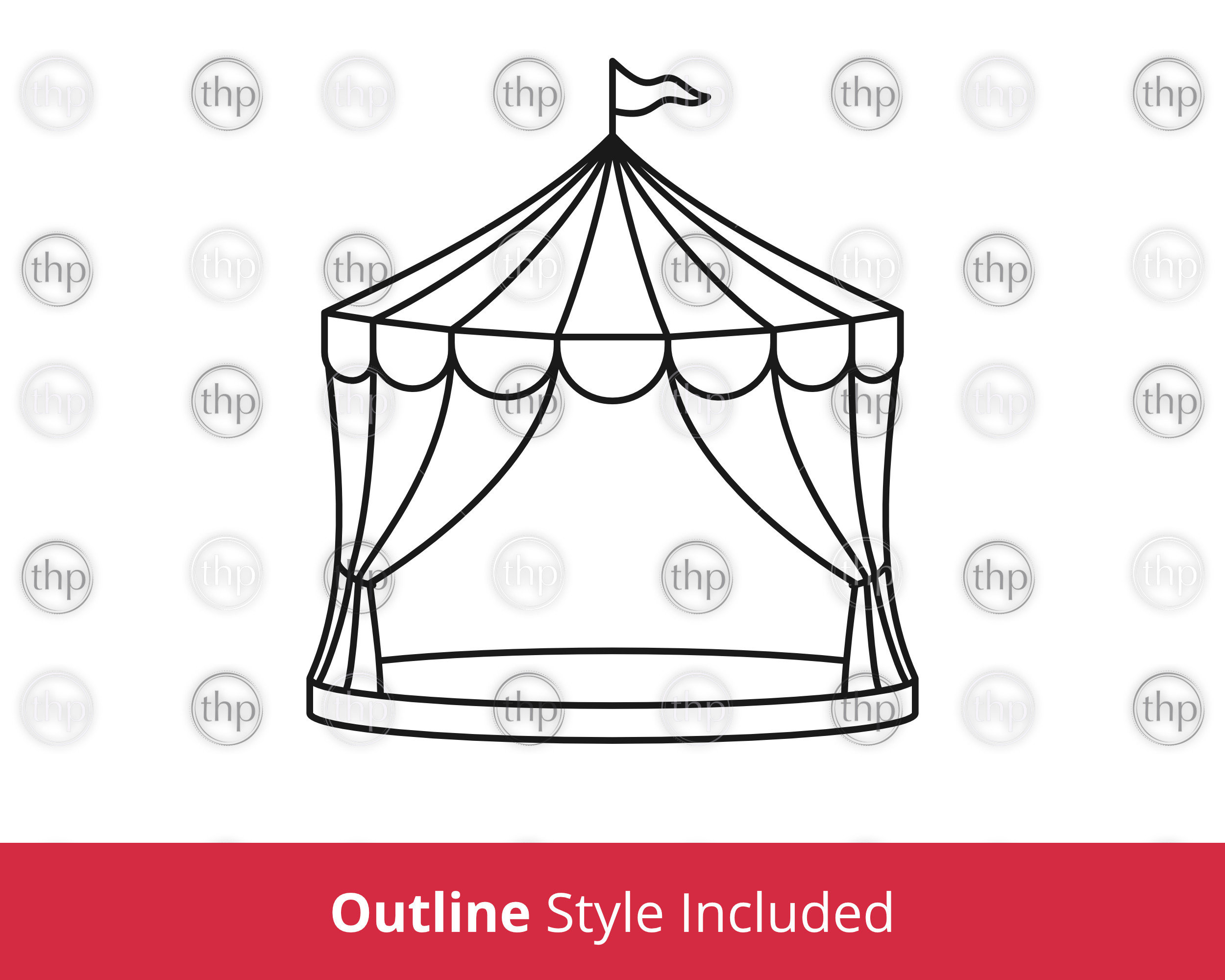 Circus Tent SVG Carnival Tent Svg Circus Svg Carnival Svg - Etsy
