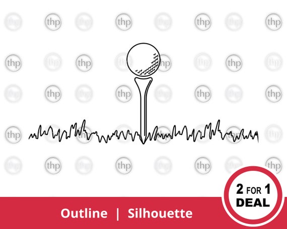 Golf Ball Tee SVG Golf Svg Golf Course Svg Golf Club Svg | Etsy