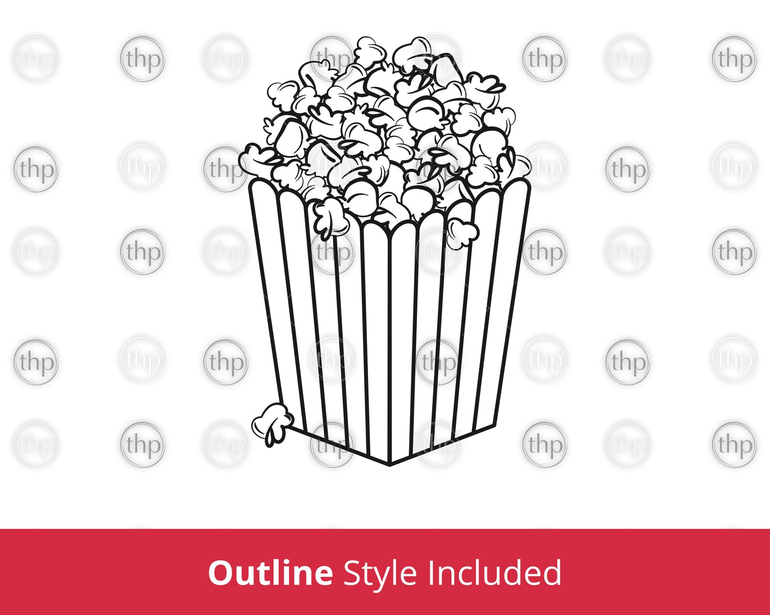 Popcorn SVG - Popcorn Box Svg, Movie Theatre Popcorn Svg, Fast Food Svg ...