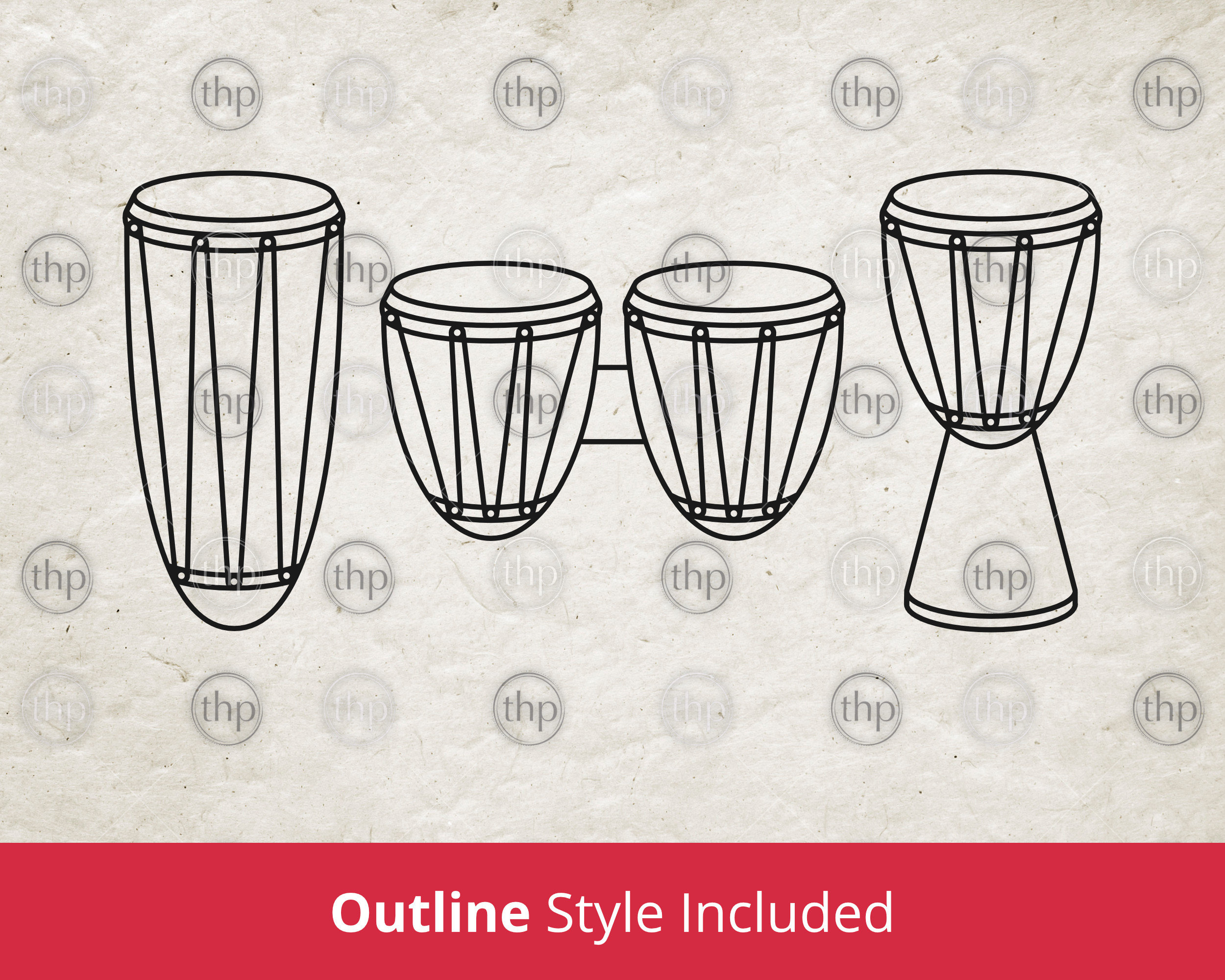 Bongo Drums SVG African Drums Svg Drums Svg Djembe Drum | Etsy