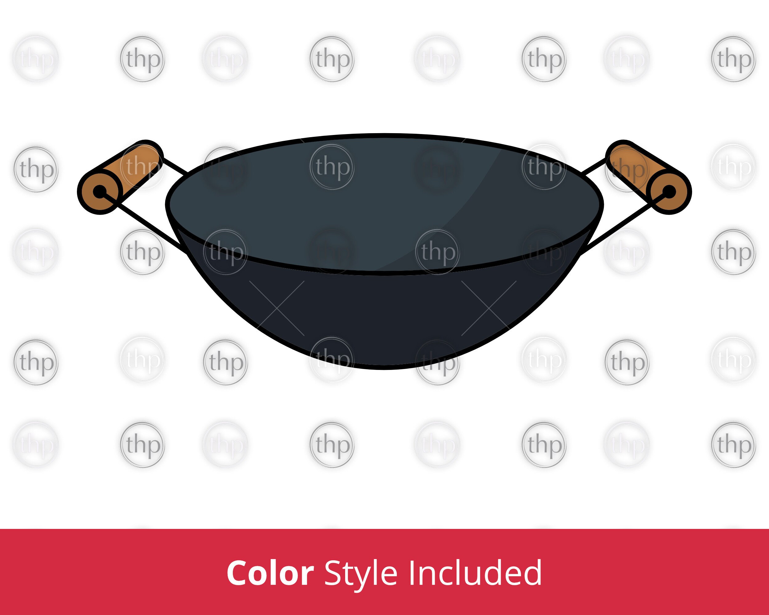 Wok SVG Frying Wok Svg Chinese Food Svg Kitchen Wok Svg | Etsy