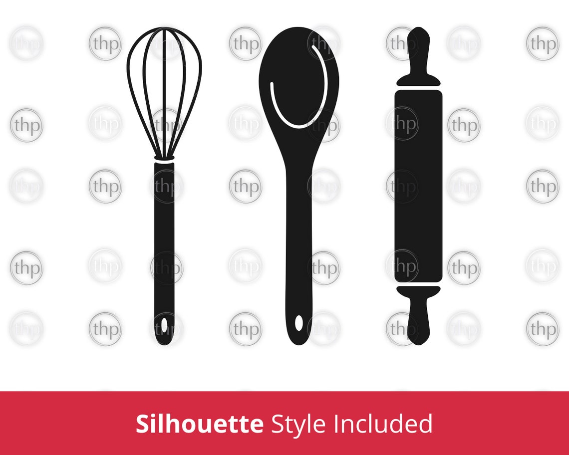 Baking SVG Baking Utensils Svg Kitchen Svg Rolling Pin - Etsy