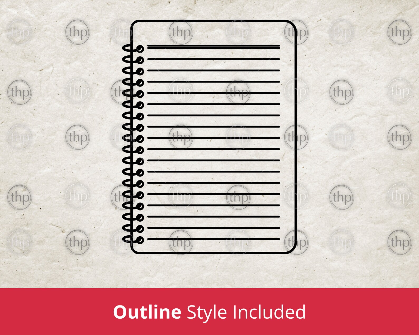 Notebook SVG Spiral Notebook Svg Notepad Svg Lined Paper - Etsy