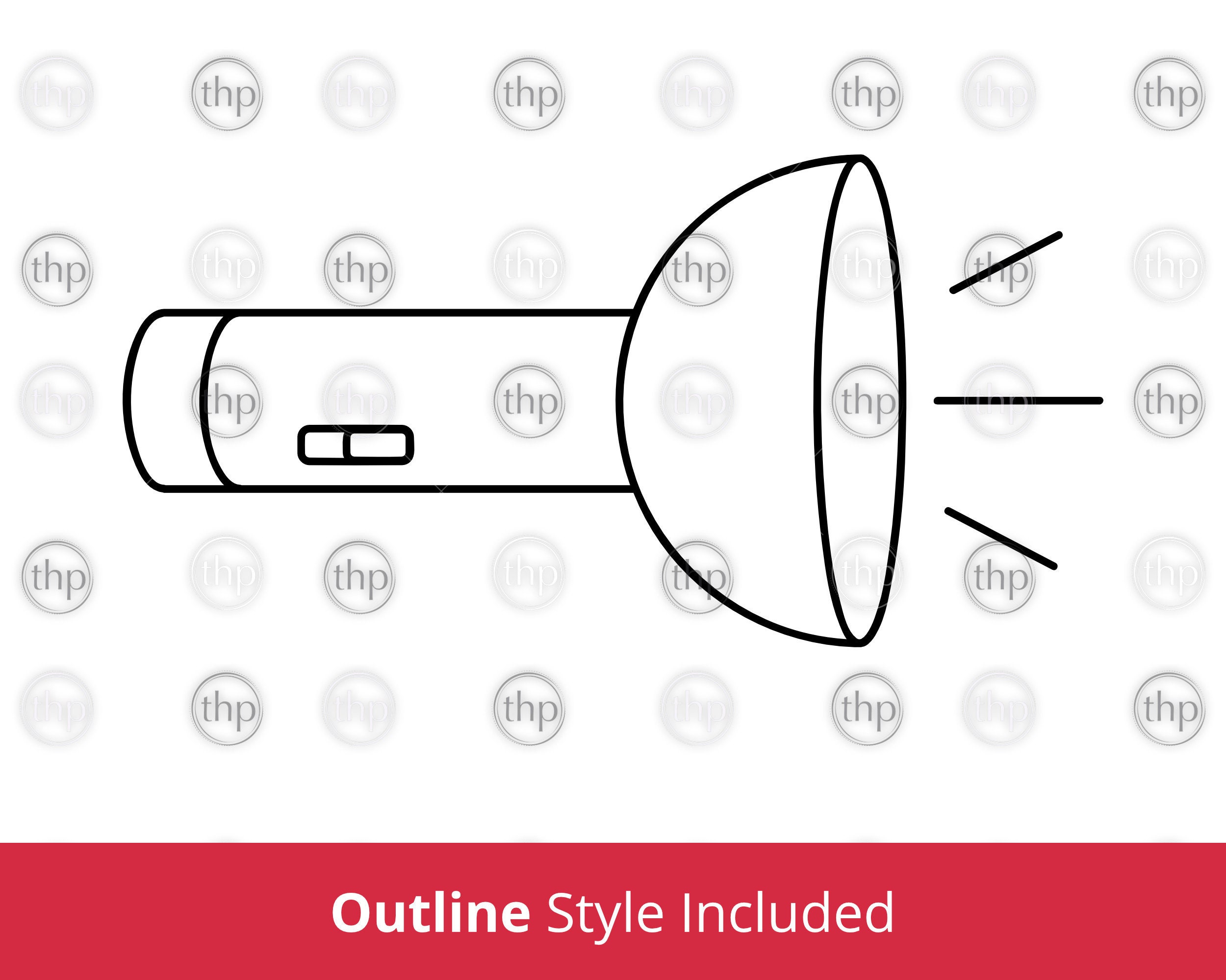 Flashlight SVG Torch Svg Light Svg Flashlight Clipart - Etsy UK