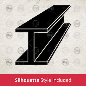 Steel Beam SVG - Steel Svg, Steel Beam Outline Svg, Steel Worker Svg ...