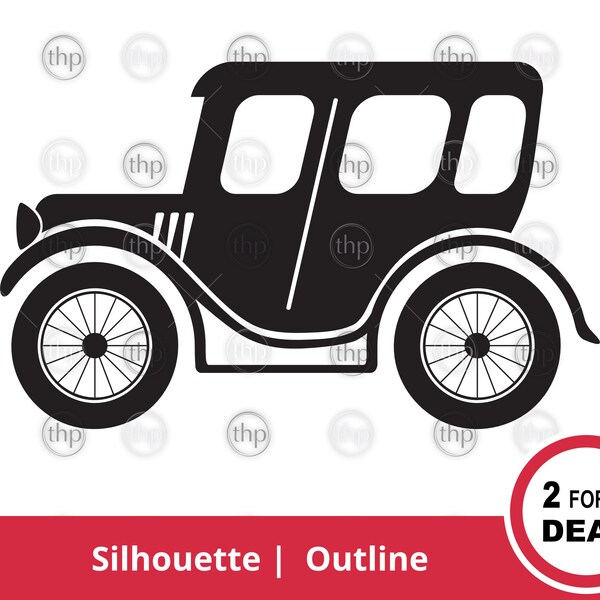 Classic Car Outline Svg - Etsy