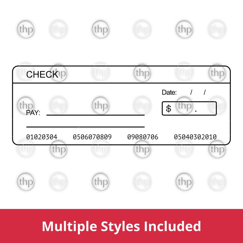 Blank Check Svg - Etsy