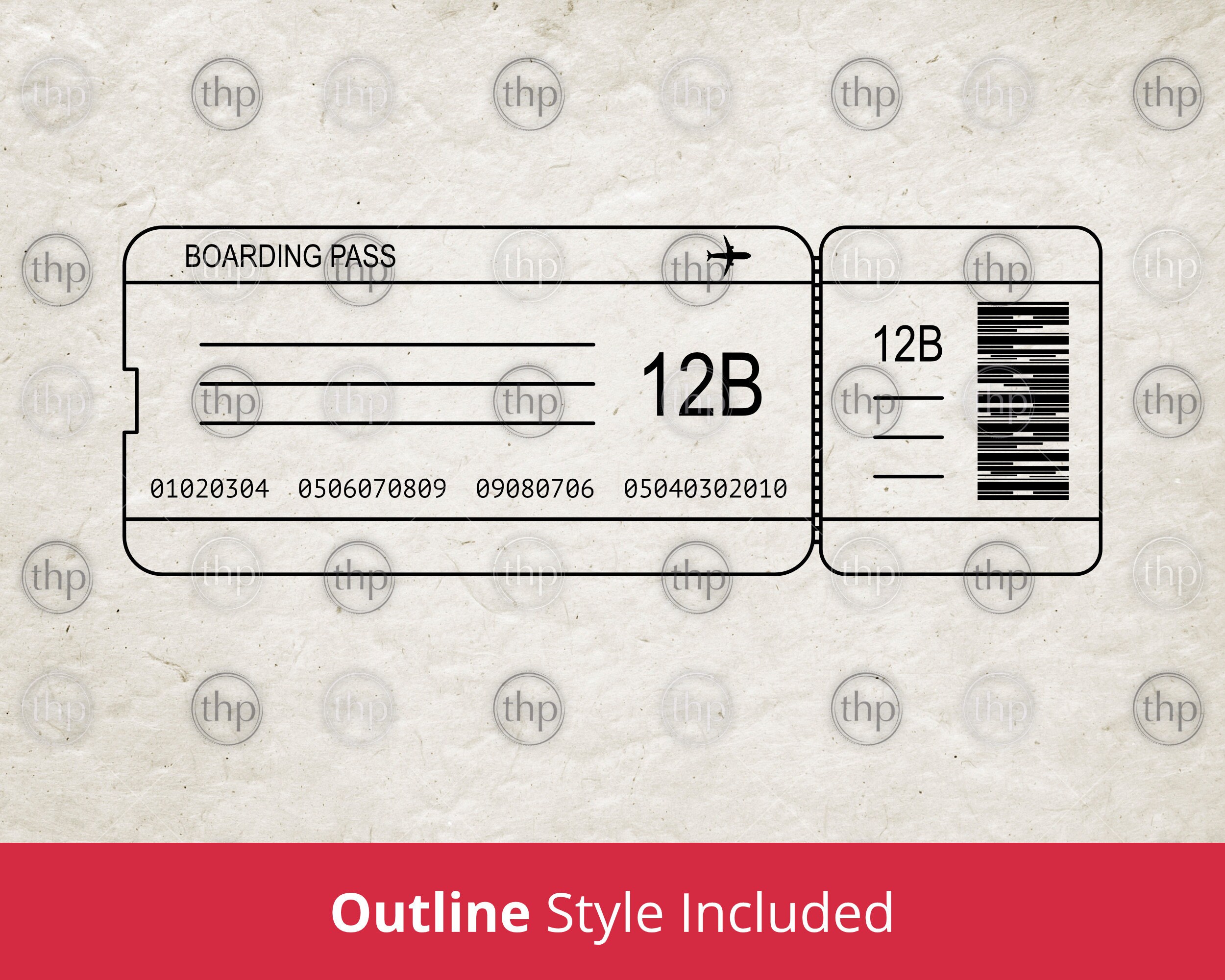 Boarding Pass SVG Airplane Ticket Svg Aeroplane Ticket - Etsy Canada