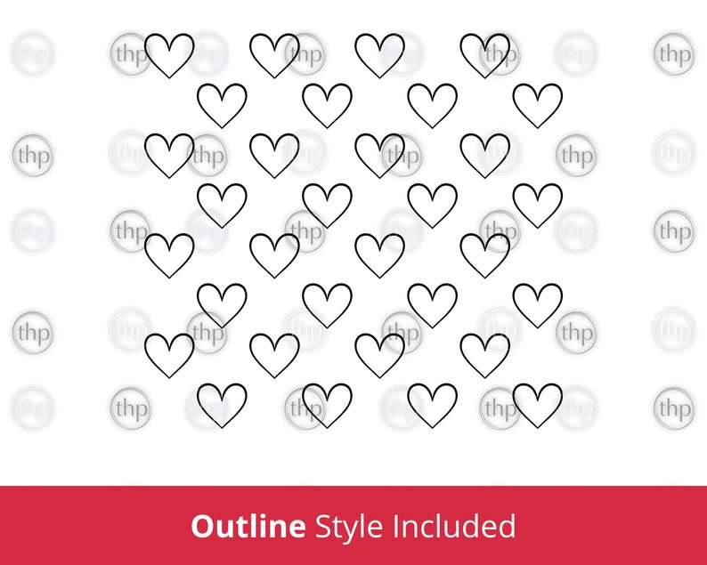 Heart Pattern SVG Repeating Pattern Hearts Background Svg - Etsy
