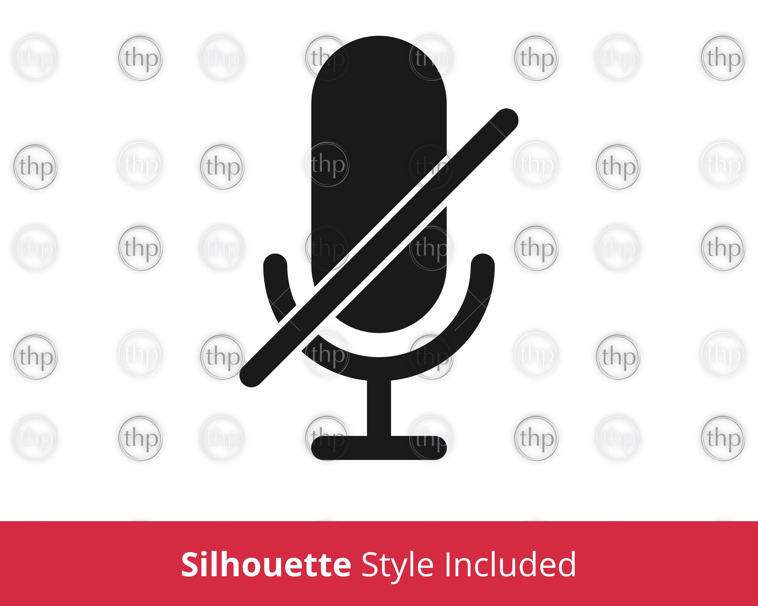 Mute SVG Microphone Svg Muted Svg Unmute Svg Mic Svg | Etsy