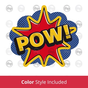 Pow SVG - Comic Book Svg, Superhero Svg, Super Hero Svg, Pop Art Svg ...