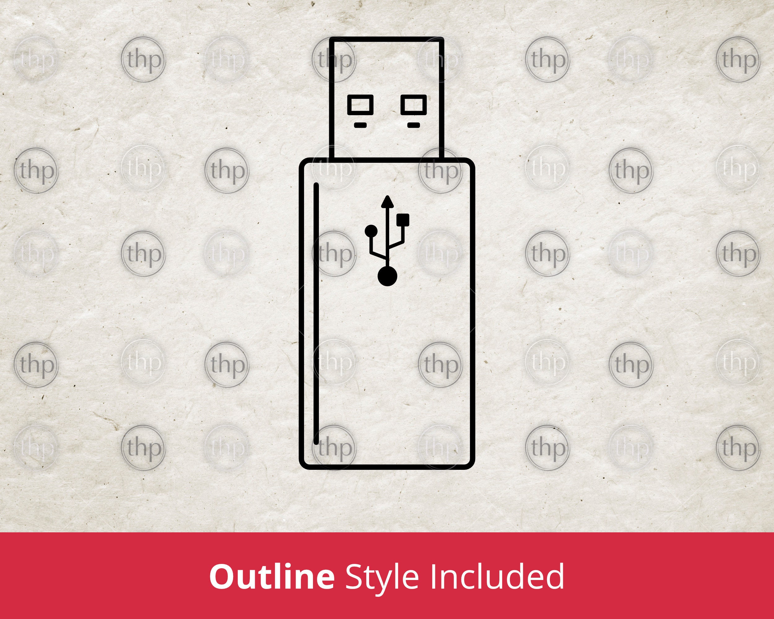 USB Stick SVG - USB Svg, Usb Drive Silhouette Svg, Flash Drive Svg, Usb ...