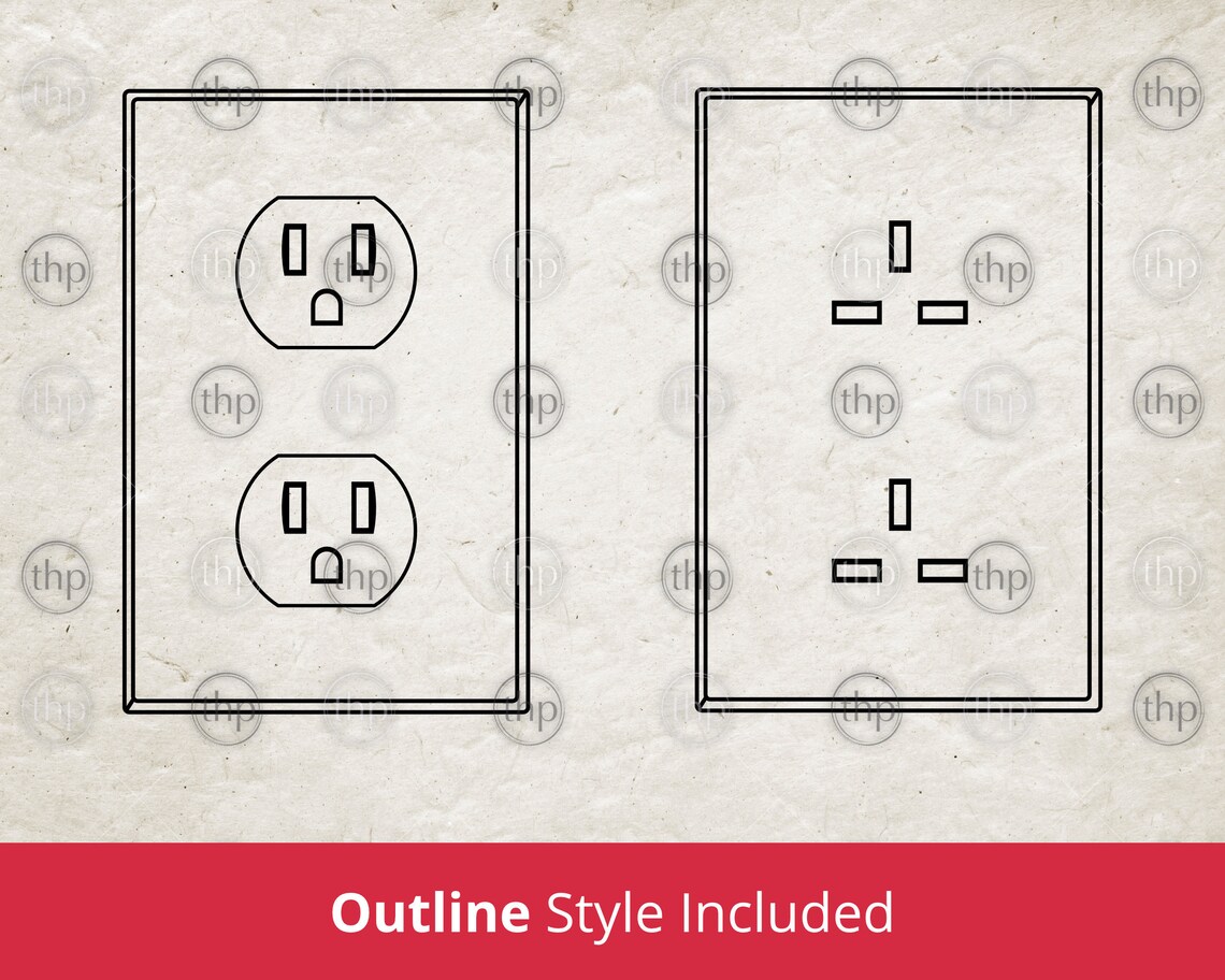 Power Outlet SVG Outlet Cover Svg Electrician Svg Switch - Etsy