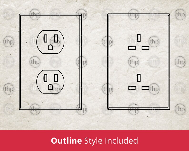 Power Outlet SVG Outlet Cover Svg Electrician Svg Switch - Etsy Canada