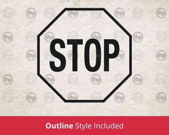 Stop Sign Outline