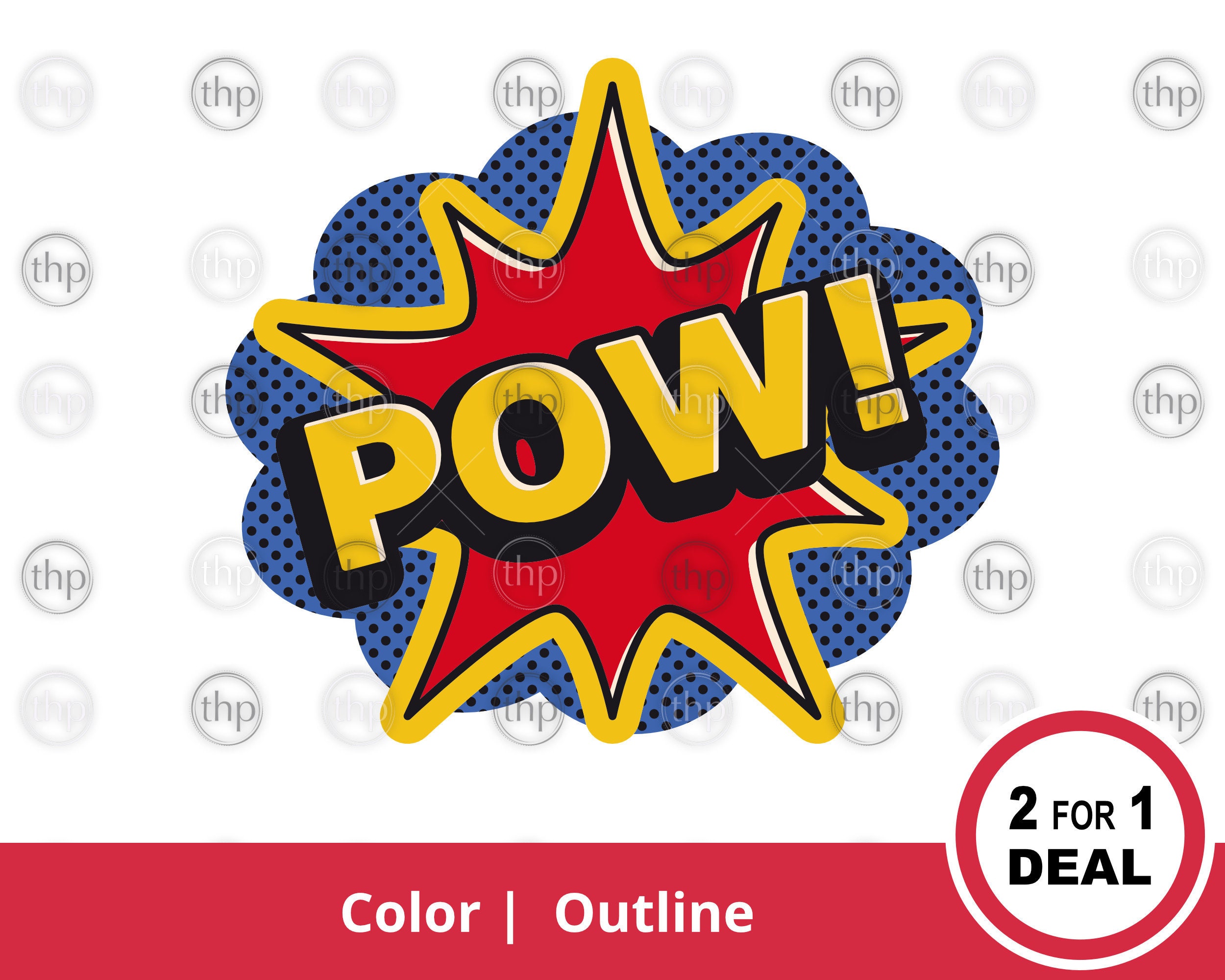 Pow SVG Comic Book Svg Superhero Svg Super Hero Svg Pop - Etsy UK
