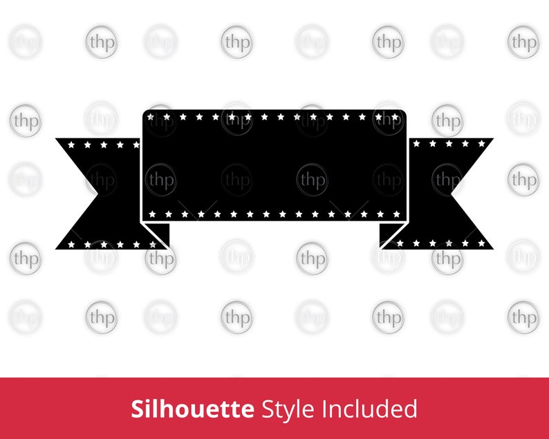 Star Banner SVG Banner Svg Ribbon Svg Sash Svg Banner Cut - Etsy
