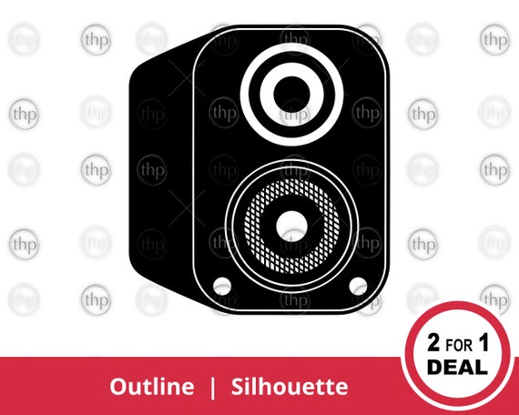 Speaker SVG Audio Speaker Svg Dj Svg Speaker Silhouette - Etsy UK