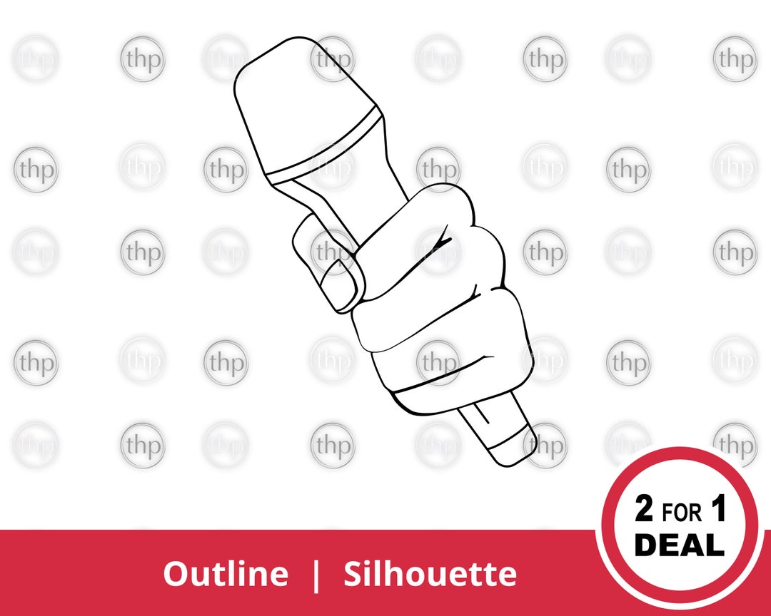 Singer SVG - Karaoke Svg, Microphone Svg, Hand Holding Mic Svg ...