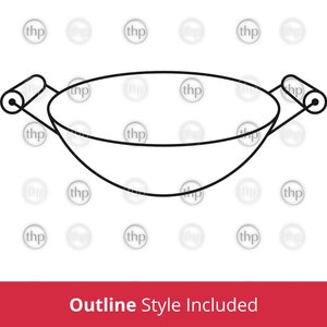Wok SVG - Frying Wok Svg, Chinese Food Svg, Kitchen Wok Svg, Asian Food ...