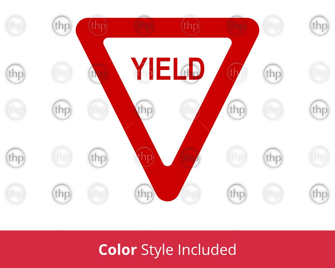 Yield Sign SVG Yield Symbol Svg Give Way Sign Svg Warning - Etsy