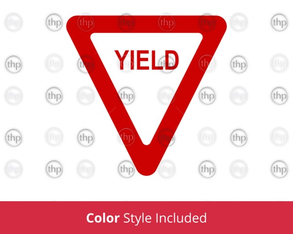 Blank Yield Sign Template