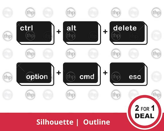 Ctrl Alt Del SVG Ctrl Alt Delete Svg Force Quit Svg | Etsy Canada