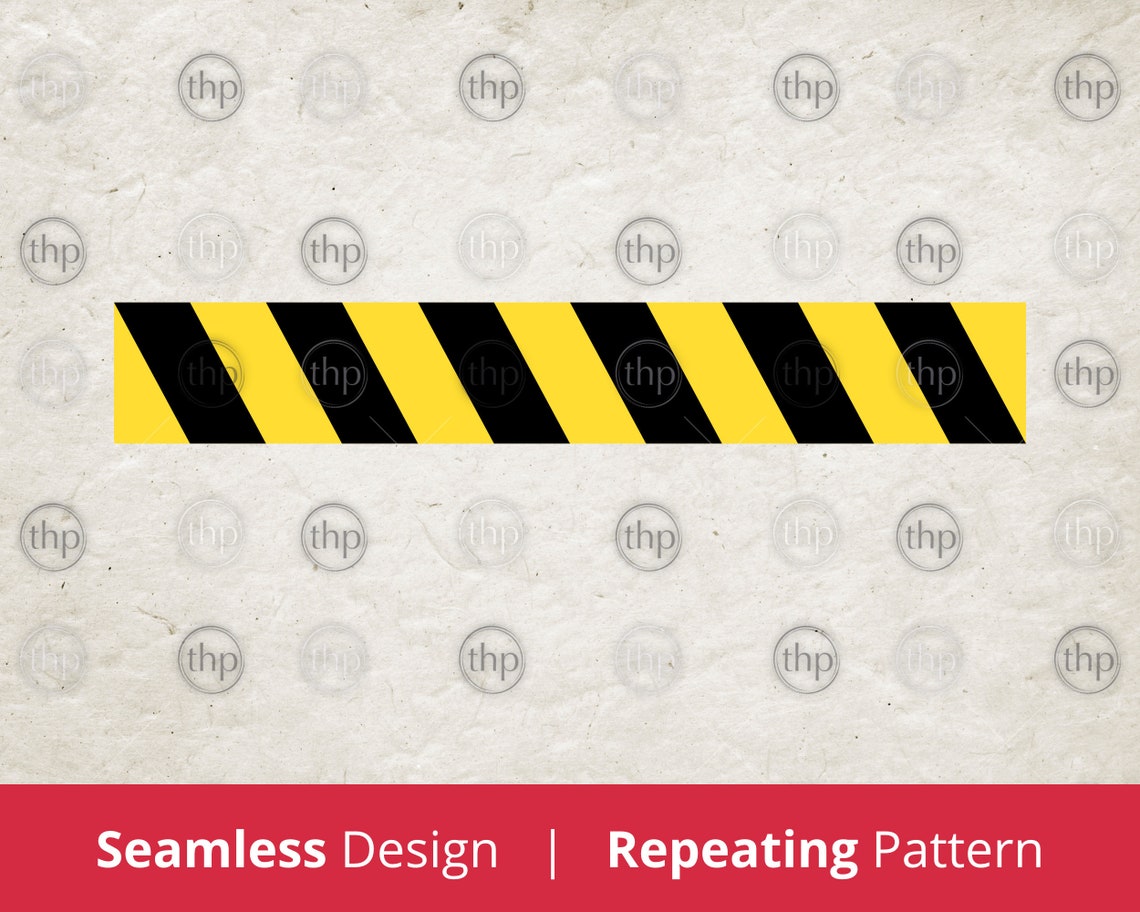 Caution Tape SVG - Repeating Pattern, Seamless Svg, Construction Tape ...