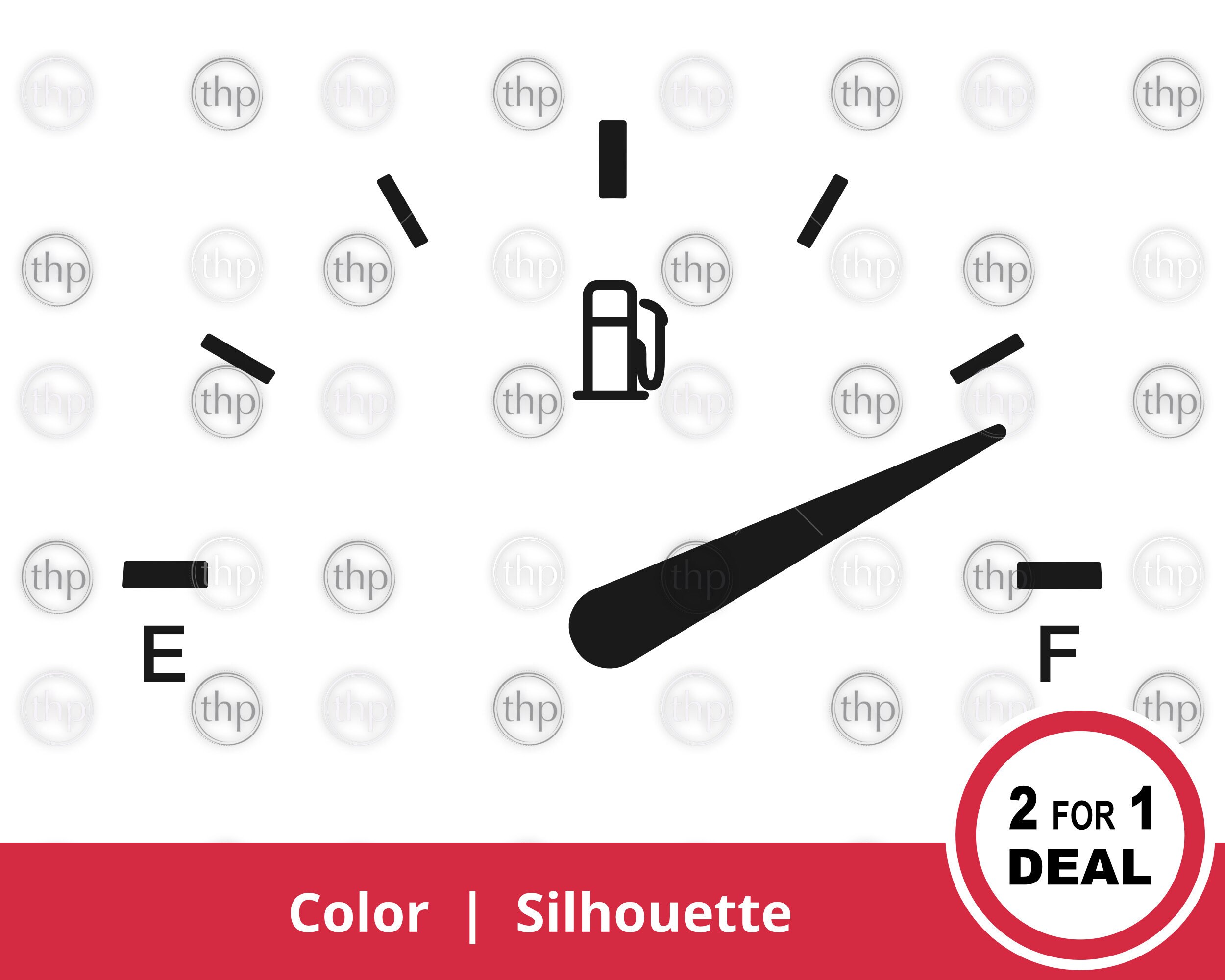 Fuel Gauge SVG - Gas Gauge Svg, Empty Svg, Full Tank Svg, Fuel Tank Svg ...