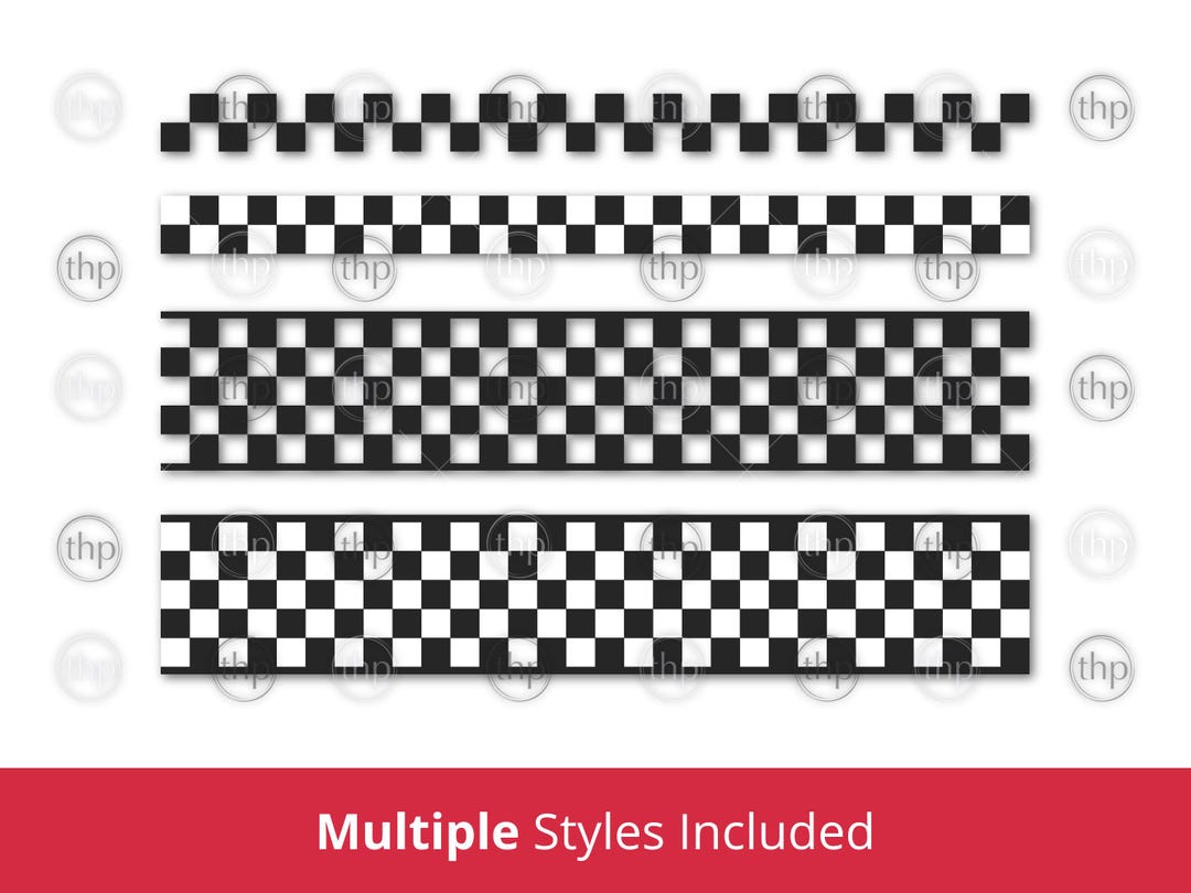 Racing Stripes Pattern SVG PNG - Seamless Repeating Checkered Lines ...