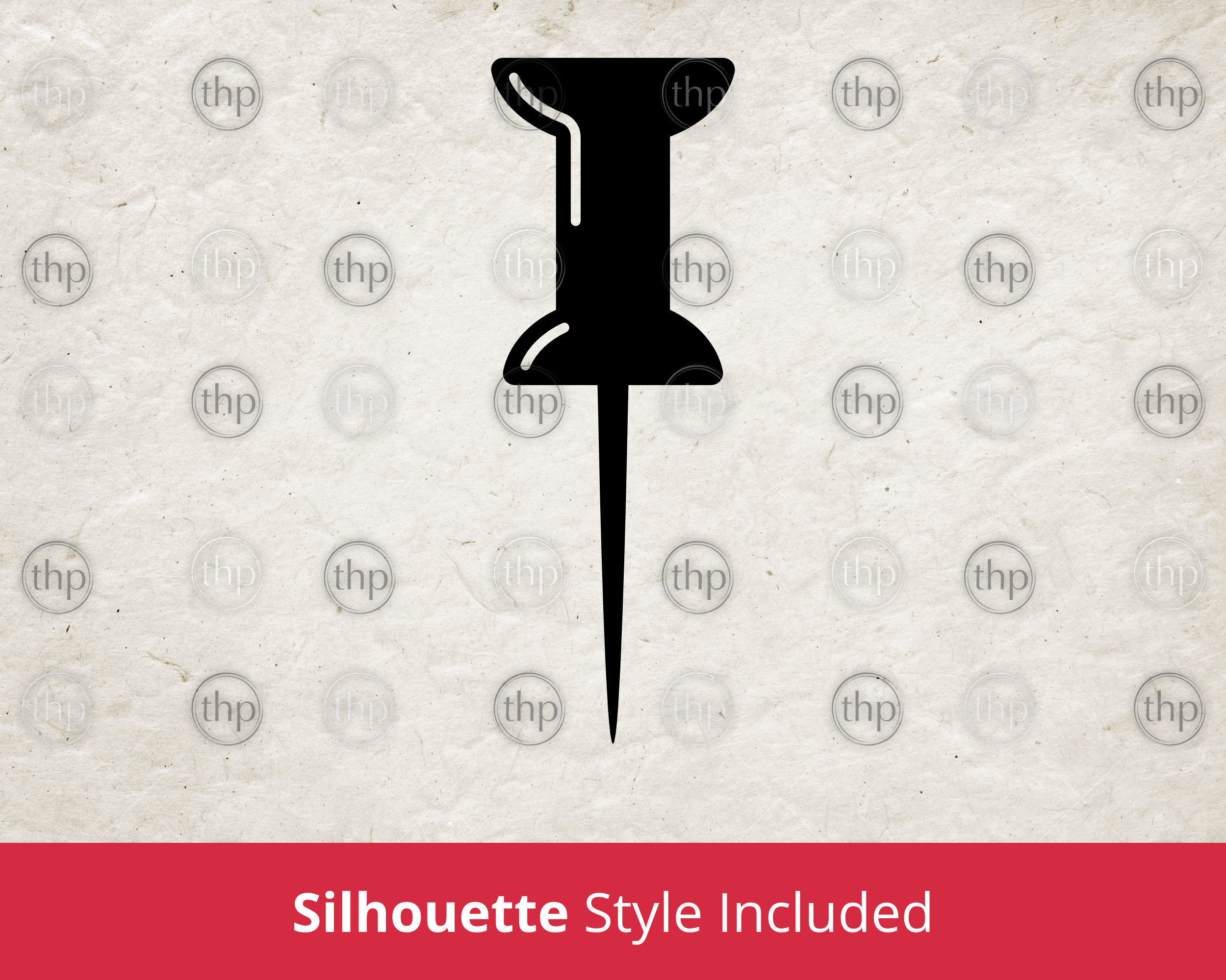 Push Pin SVG Thumb Tack Svg Pin Outline Svg Office - Etsy