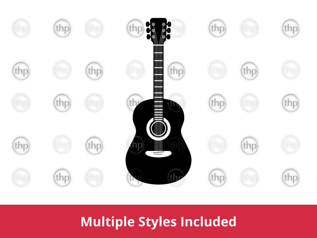 Acoustic Guitar SVG EPS PNG - Guitarist, Band, Music, Instrument ...