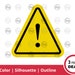 Caution Sign SVG - Warning Symbol Svg, Danger Sign Svg, Yellow Warning ...