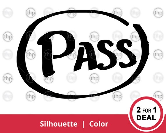 Pass SVG Passed Svg Pass Score Svg Test Passed Svg | Etsy