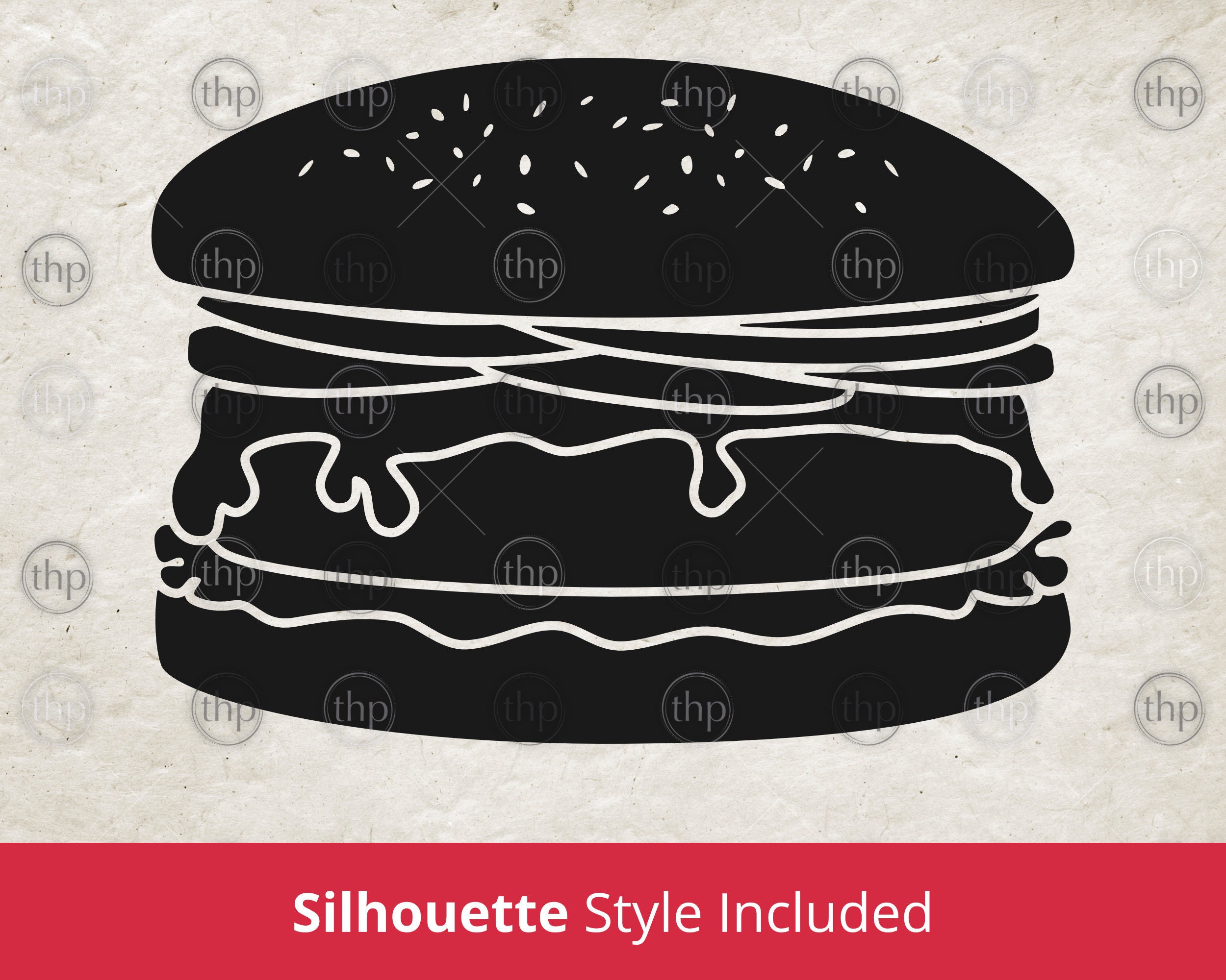 Cheeseburger SVG Hamburger Svg Burger Svg Fast Food Svg | Etsy