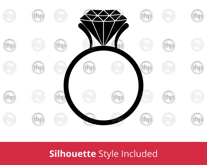 Engagement Ring SVG Wedding Ring Svg Diamond Ring Svg | Etsy