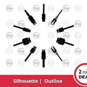 Computer Cables SVG - Electronics Svg, Technology Svg, Usb Svg, Hdmi ...