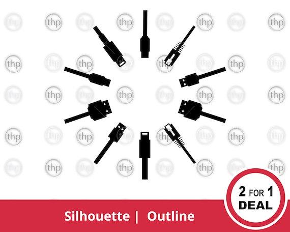Computer Cables SVG Electronics Svg Technology Svg Usb | Etsy
