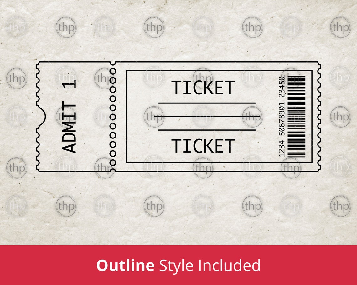 Concert Ticket SVG Ticket Svg Movie Ticket Svg Cinema - Etsy Israel