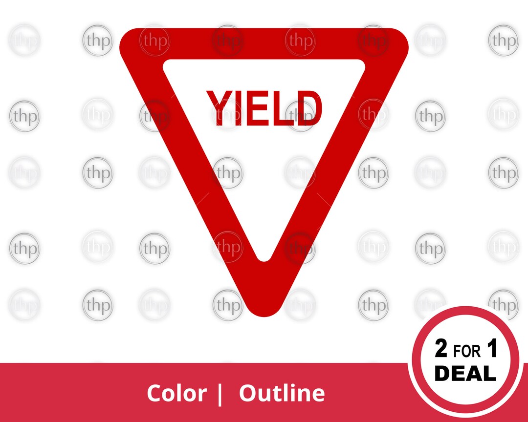 Yield Sign SVG - Yield Symbol Svg, Give Way Sign Svg, Warning Sign Svg ...