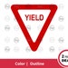 Yield Sign SVG - Yield Symbol Svg, Give Way Sign Svg, Warning Sign Svg ...