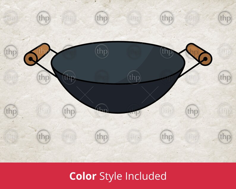 Wok SVG - Frying Wok Svg, Chinese Food Svg, Kitchen Wok Svg, Asian Food ...